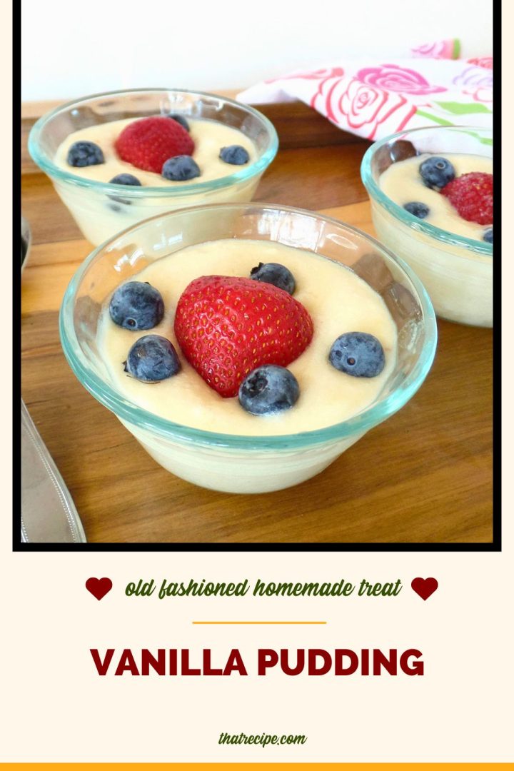 Homemade Vanilla Pudding