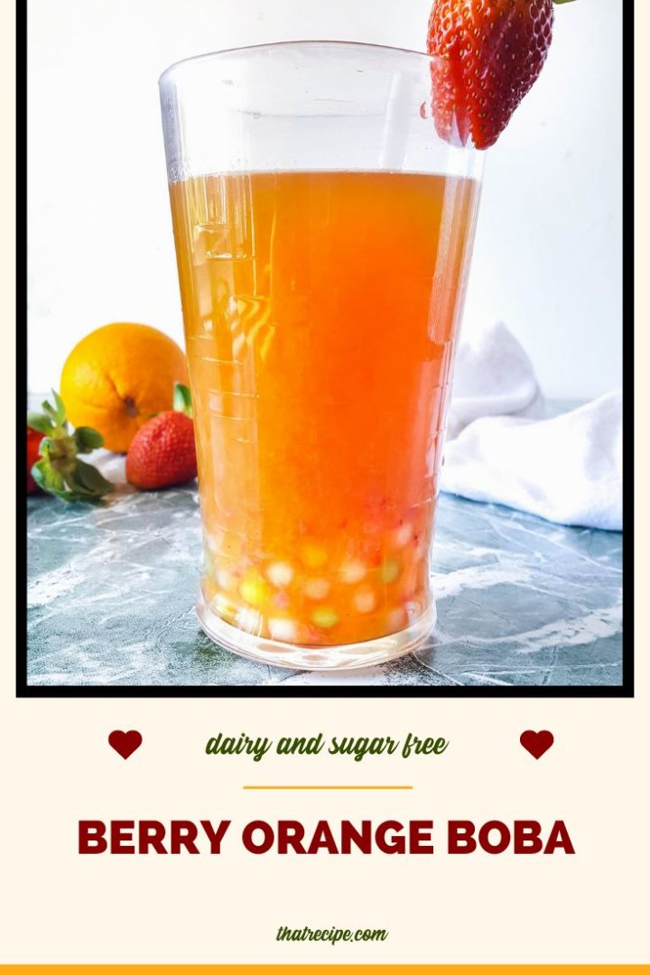 Make Your Own Boba: Honeyed Berry Orange Bubble Tea