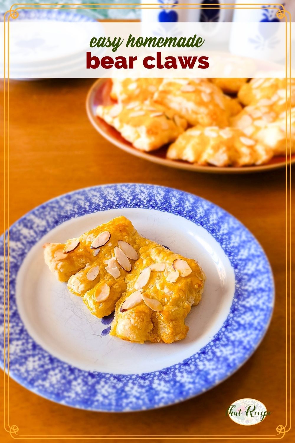 Easy Almond Bear Claws